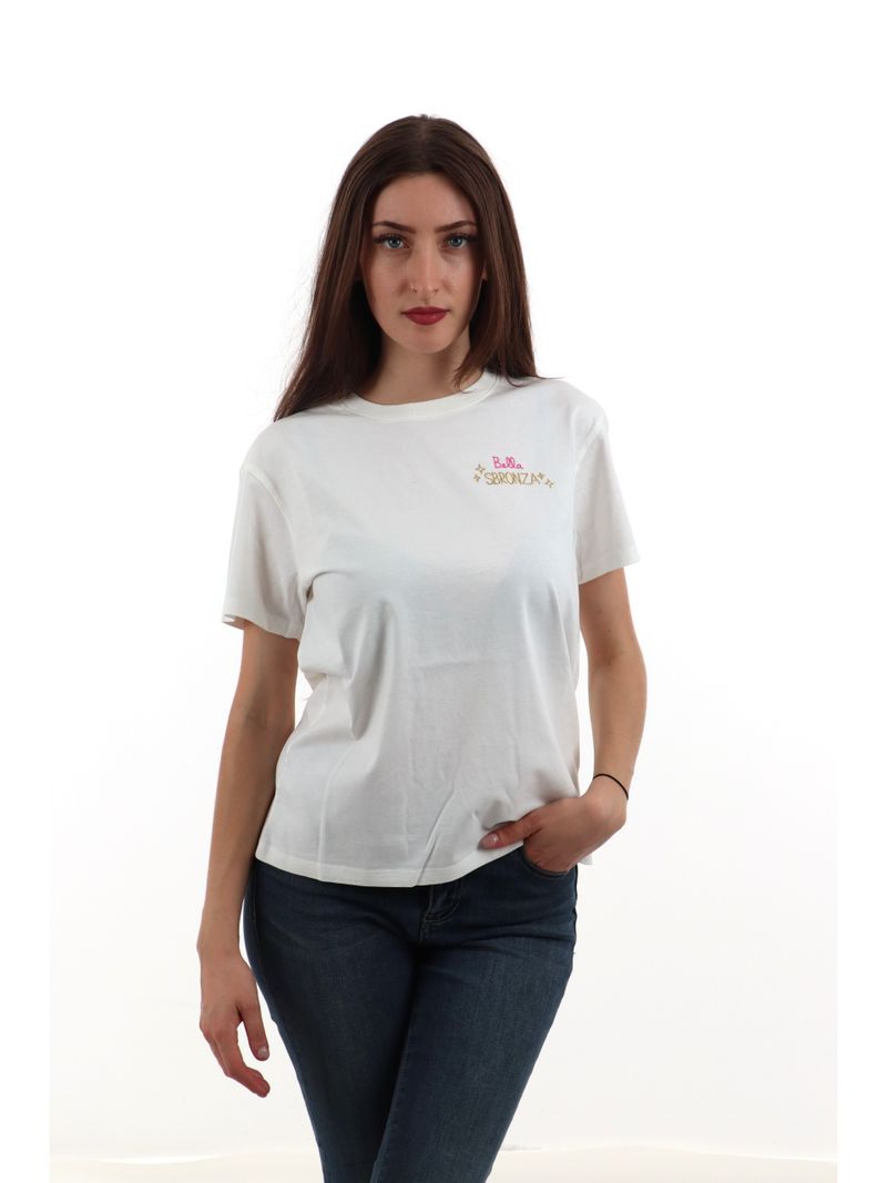 T-shirt Mc2 Saint Barth EMI0002 04047I da donna bianca. | GulliverModa